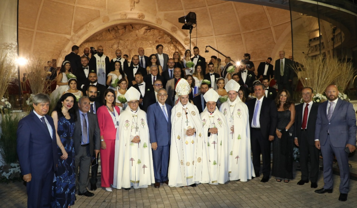 Célébration d’un mariage collectif à Bkerké organisé par la Ligue ...
