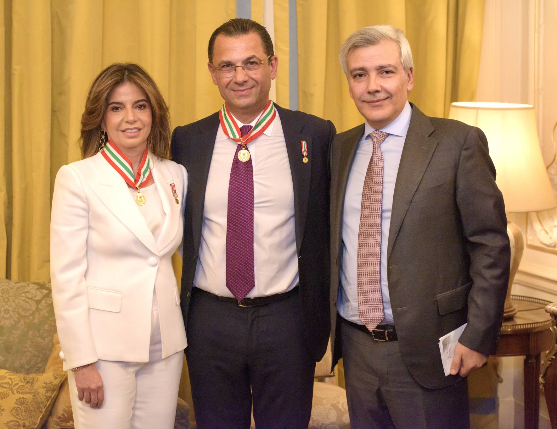 Naïm Abou Jaoudé et Dalia Salam Rishani décorés de la médaille du ...