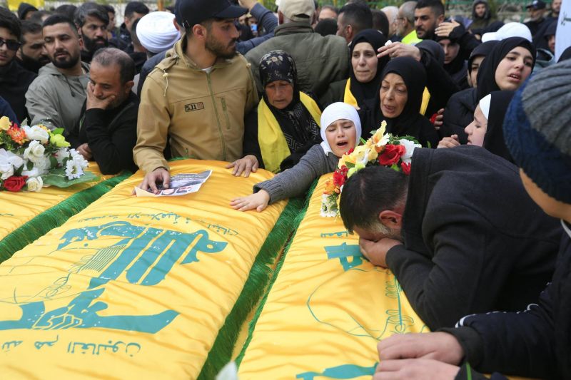 Lebanon's Hezbollah holds funeral for Israeli strike victims - L'Orient ...