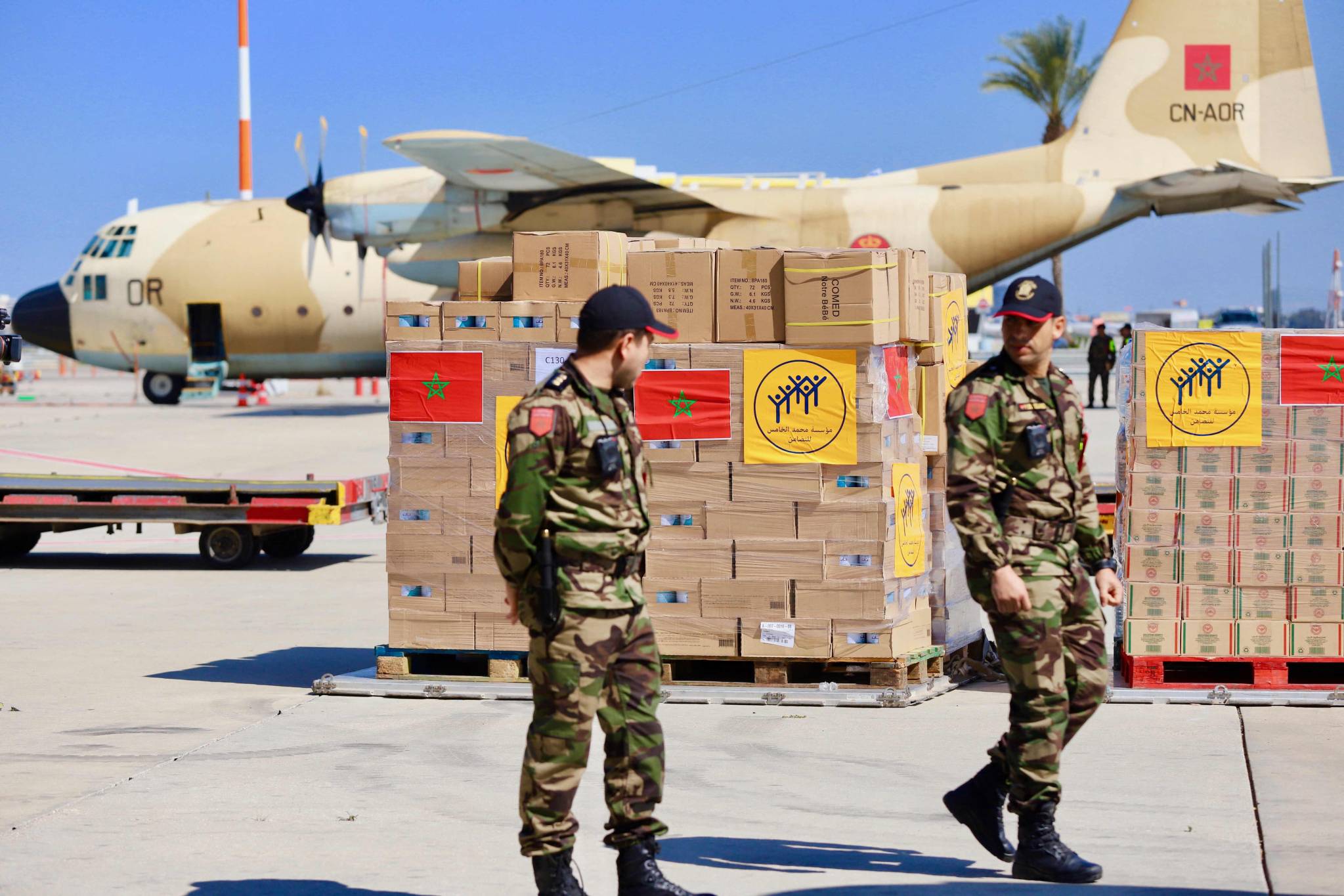 Le Maroc envoie de l'aide à Gaza via le territoire israélien - L'Orient ...
