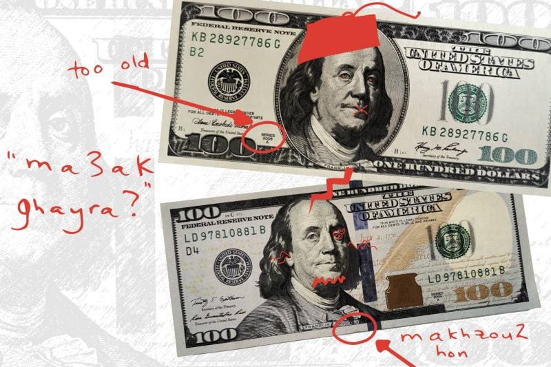 Banks and businesses are rejecting old, ''bad'' USD notes in Lebanon ...