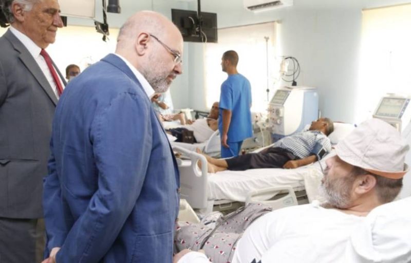 Abiad inspects Batroun Hospital after dialysis room ceiling collapses ...