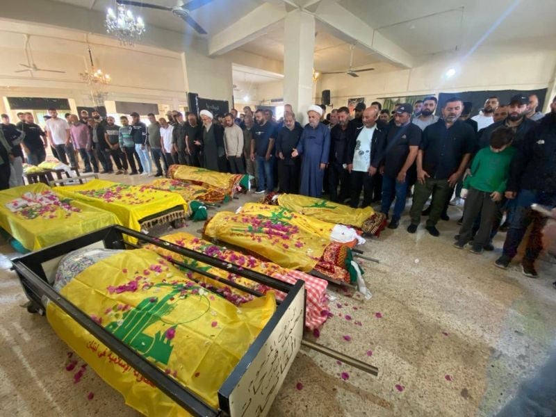 Clashes between Hezbollah and Israeli army south of Bint Jbeil and Beit ...