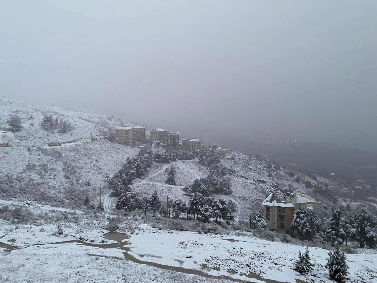 De la neige en montagne au Liban ; record de basse température à ...