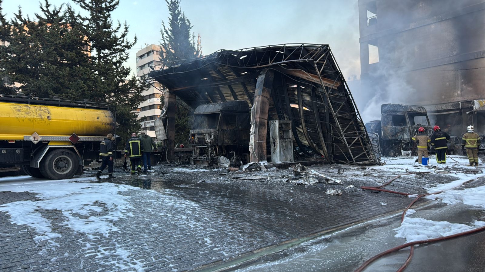Fire under control at gas station in Sin al-Fil - L'Orient Today