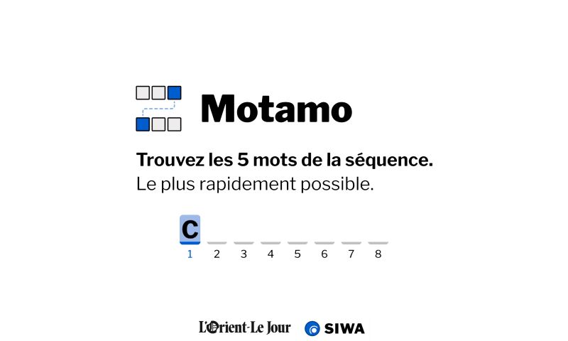 Motamo : votre pause jeu sur L’Orient-Le Jour ! - L'Orient-Le Jour