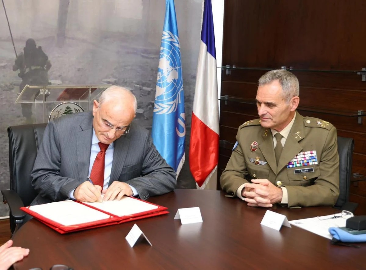 Protocole d'accord entre la Finul et le ministère de la Défense pour une aide à l'armée ...