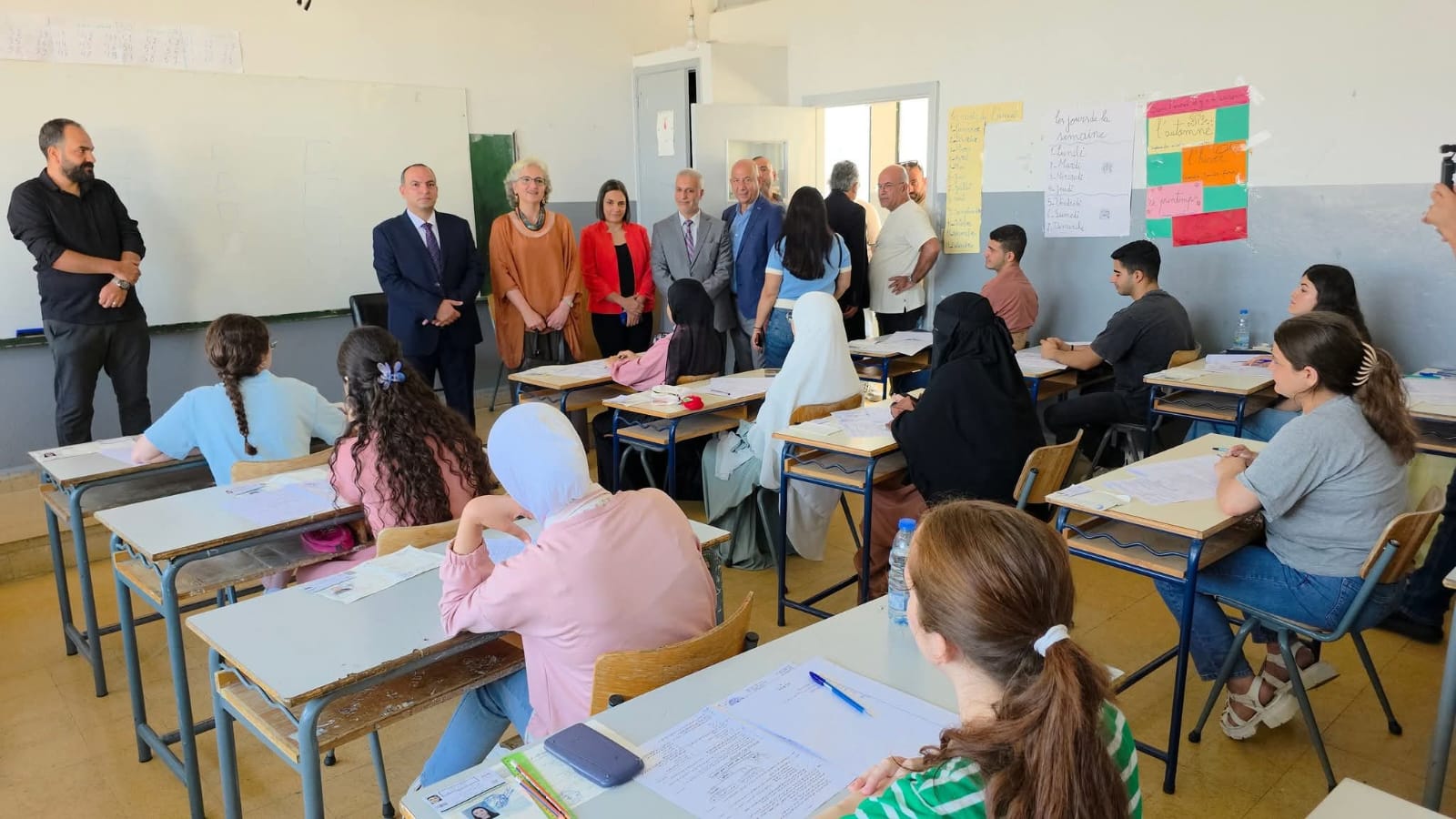Rima Karame visits exam centers in North Lebanon: The atmosphere is ...