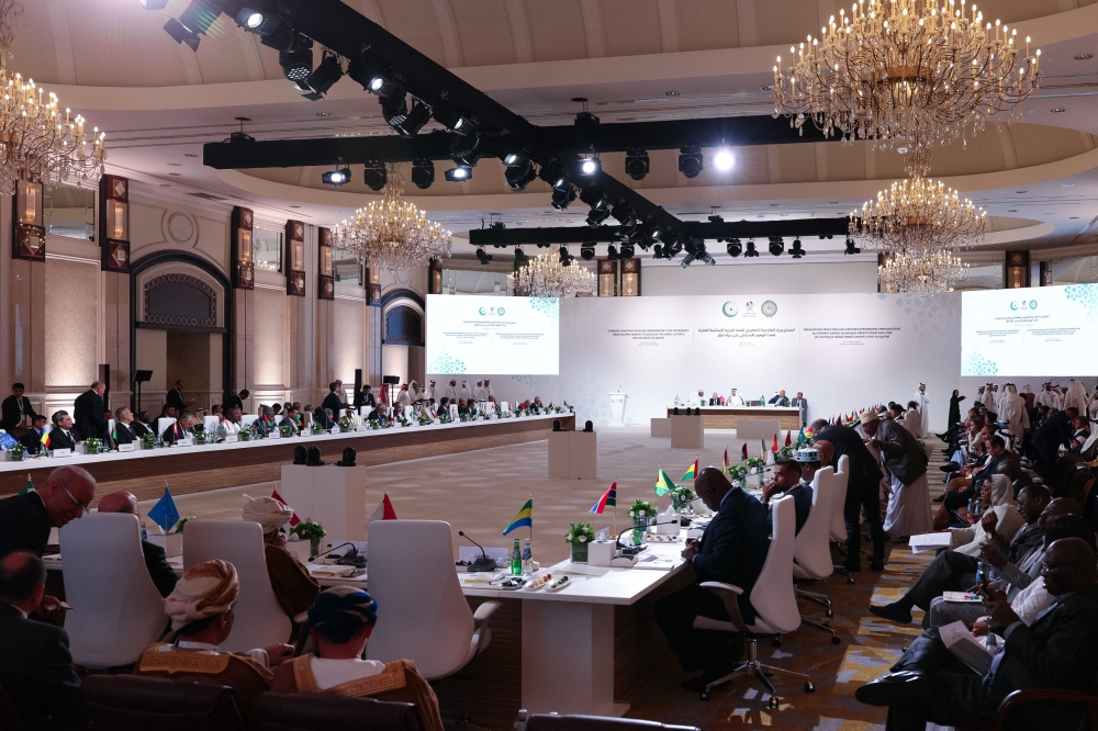 Aoun in Doha for emergency Arab-Islamic summit on response to Israeli ...