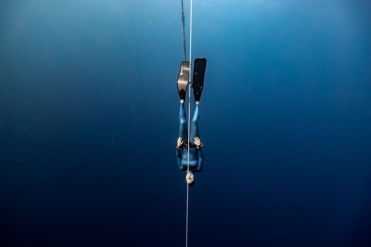 Freediver Luciana Chbeir breaks the Lebanese record in free immersion ...