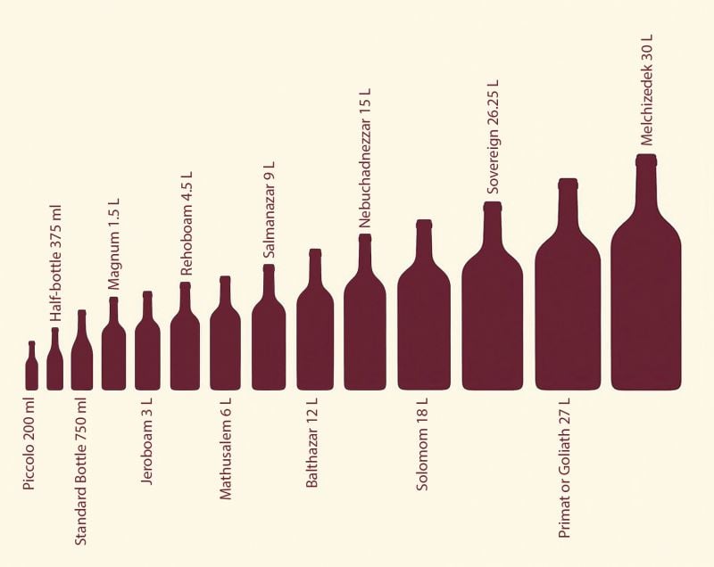 A guide to wine bottle sizes - L'Orient Today