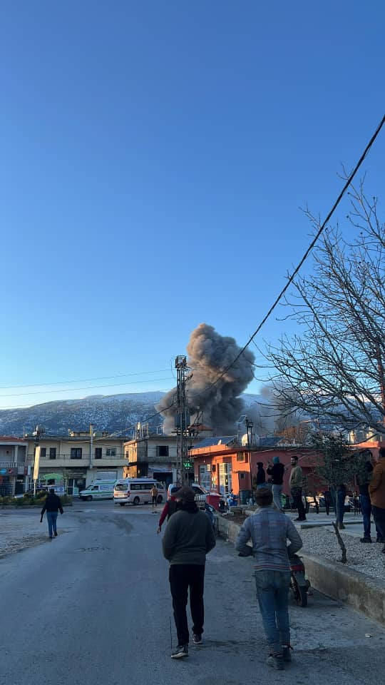 Following Sohmor and Mashghara bombings, Israel attacks the hills of ...